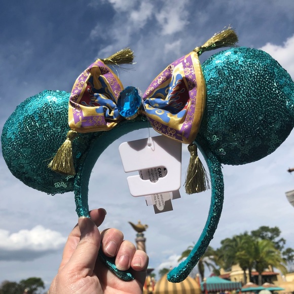 Disney | Accessories | Disney Jasmine Aladdin Mickey Mouse Ears Nwt ...